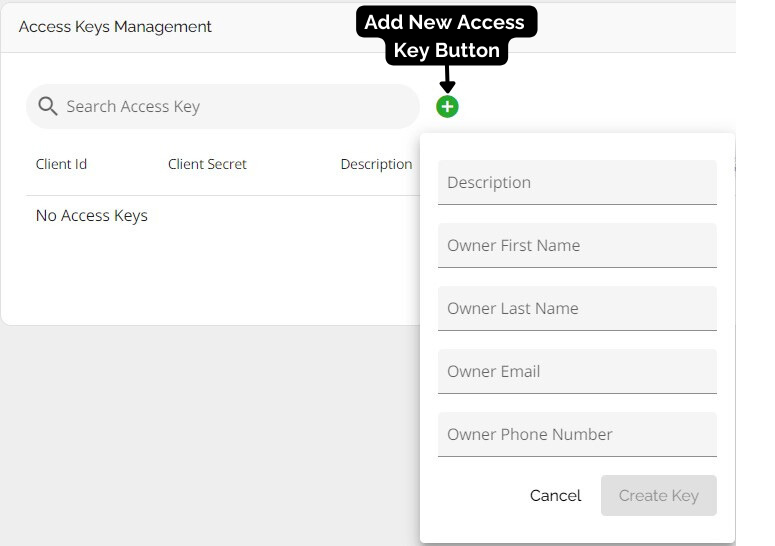 Access Keys Management